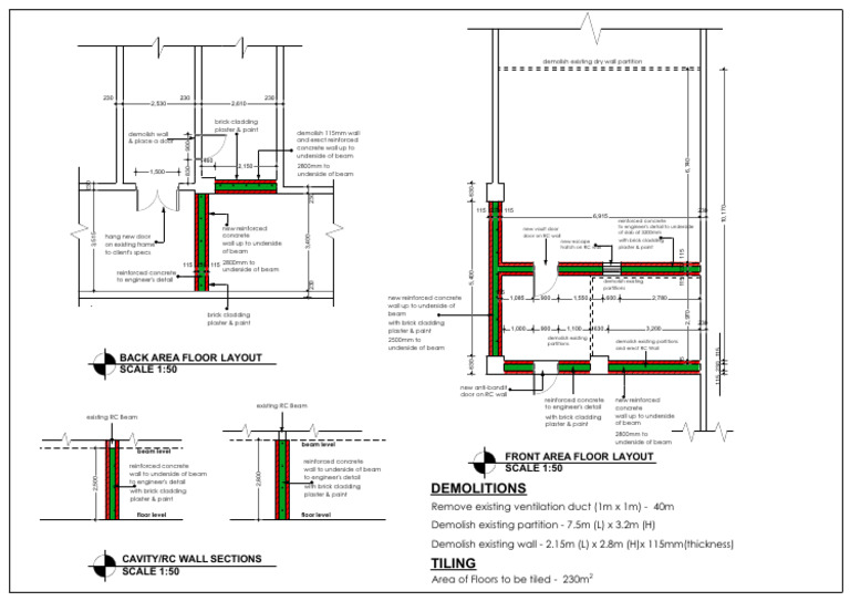 Engineering Drawing | PDF | Wall | Concrete