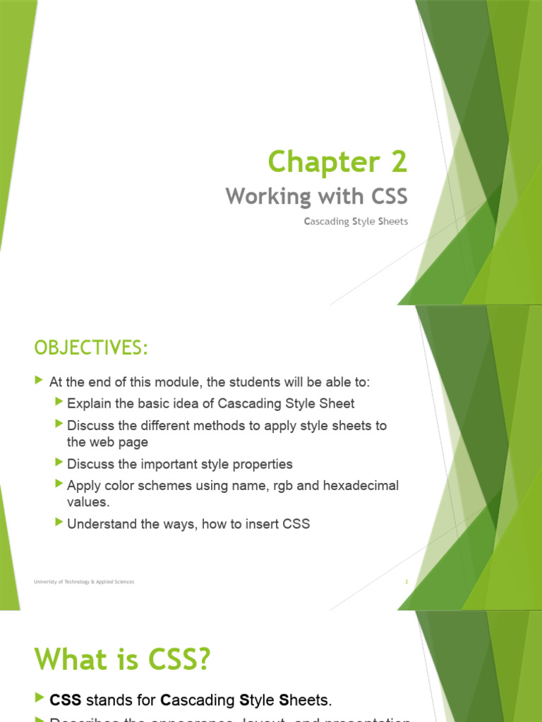 Chapter 2 CSS | PDF | Html Element | Html