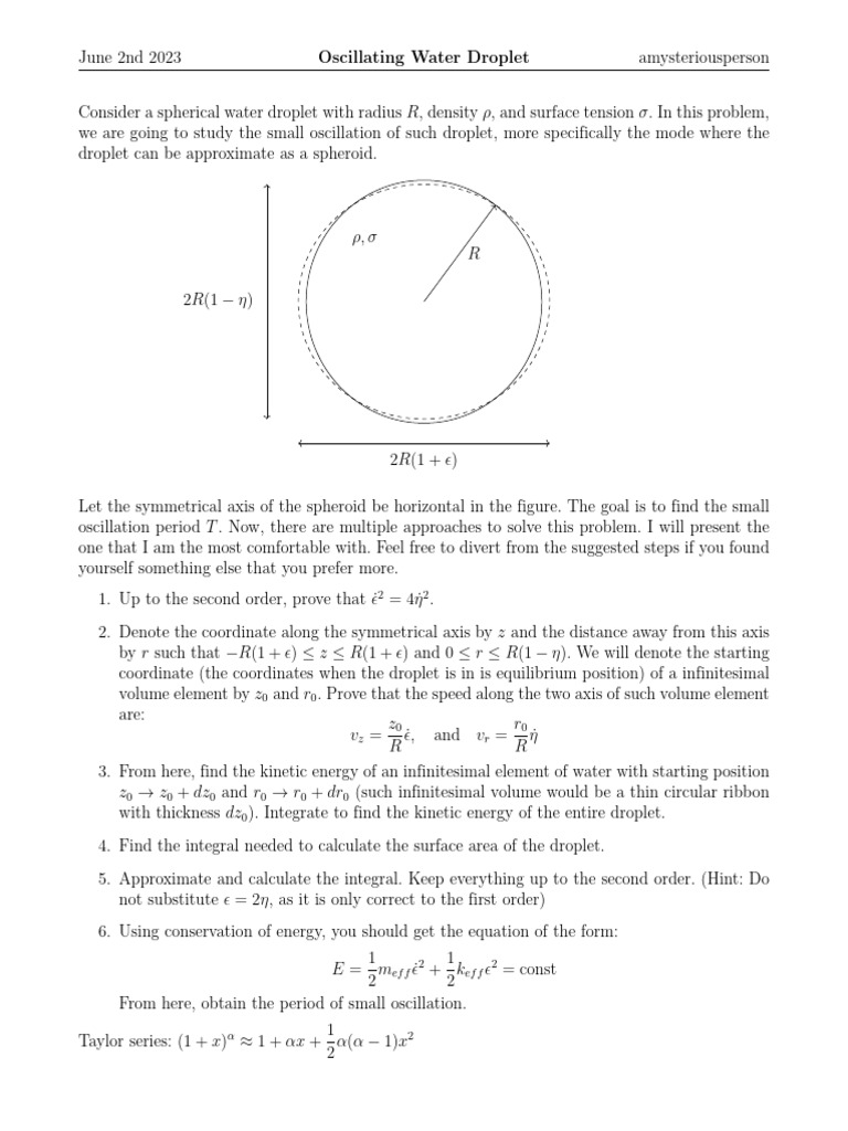 Oscillating_Water_Droplet | PDF
