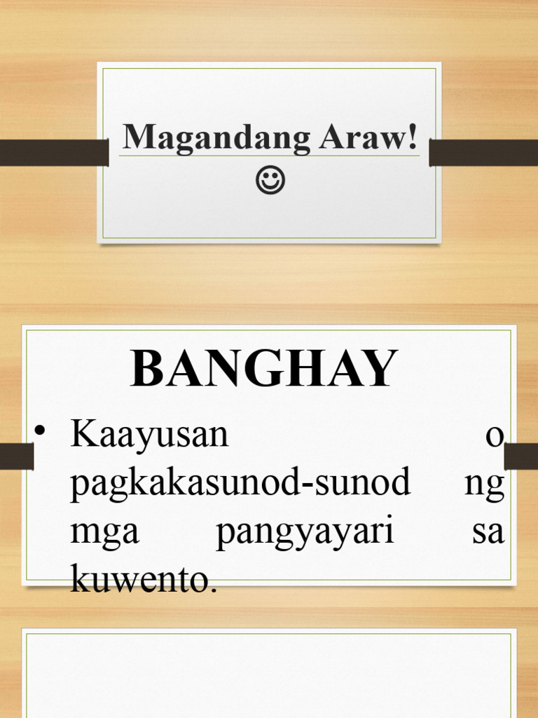 Aralin 5 Ang Banghay | PDF
