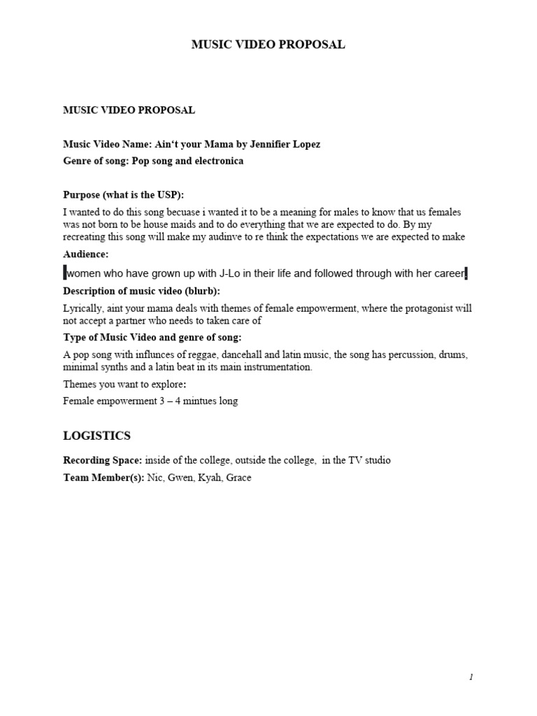 Podcast Proposal Template | PDF