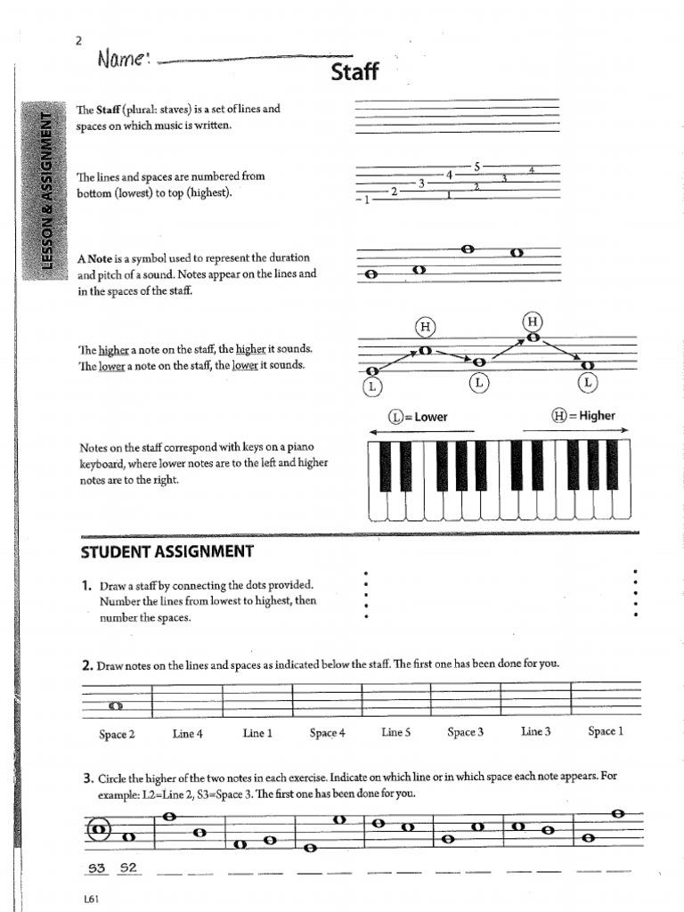 Music Theory Worksheets | PDF