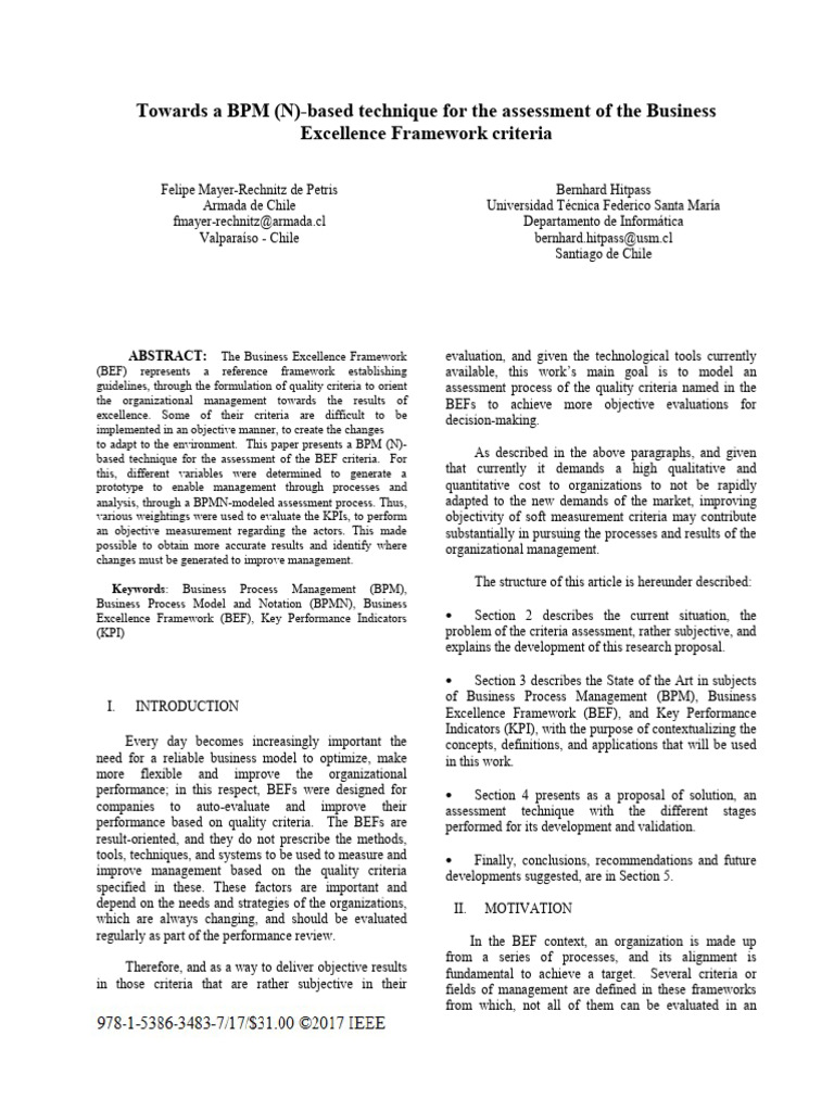 De Petris 2017 Towards A BPM N Based Technique For | PDF | Business Process Management ...