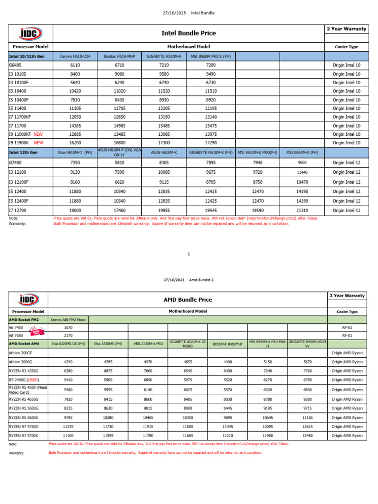 A10 Component and Bundle PL 1027 | PDF | Printer (Computing) | Hdmi