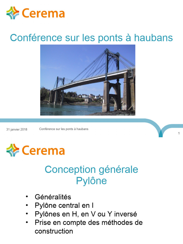 Ponts à Haubans: Conception et Exemples | PDF | Pont | Ingénierie des structures