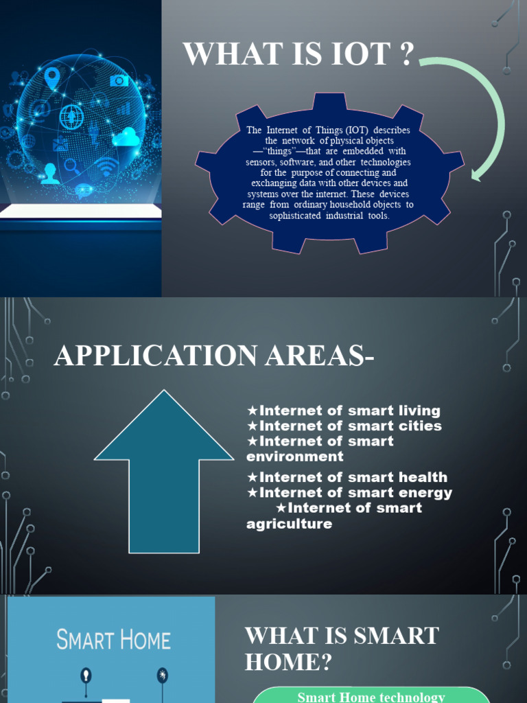 Presentation of Iot Designing Smarter Homes | PDF | Internet Of Things | Home Automation