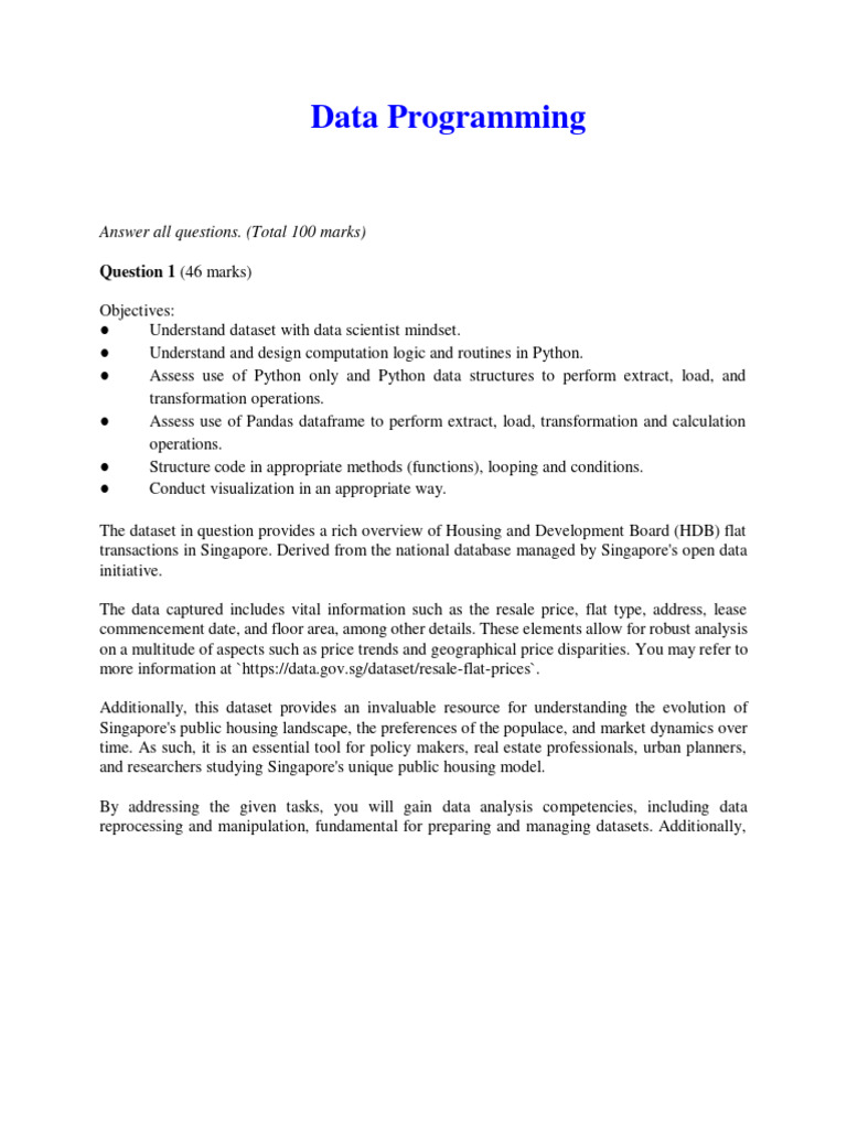 Data Programming | PDF | Data | Computer Programming