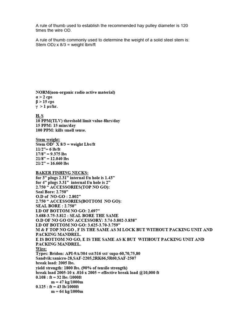 Important Data | PDF | Mechanical Engineering | Physical Sciences