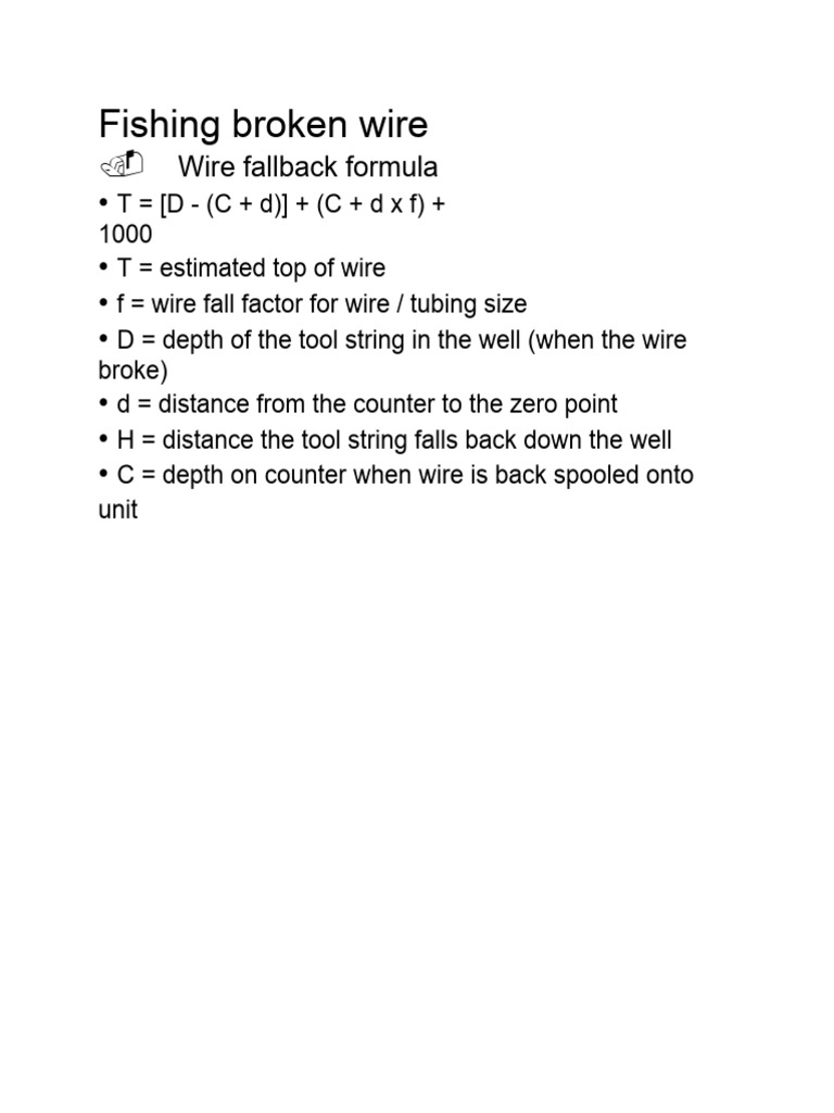 Wire Fallback Formula | PDF