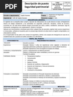Formato Perfil Segurista para Obra | PDF