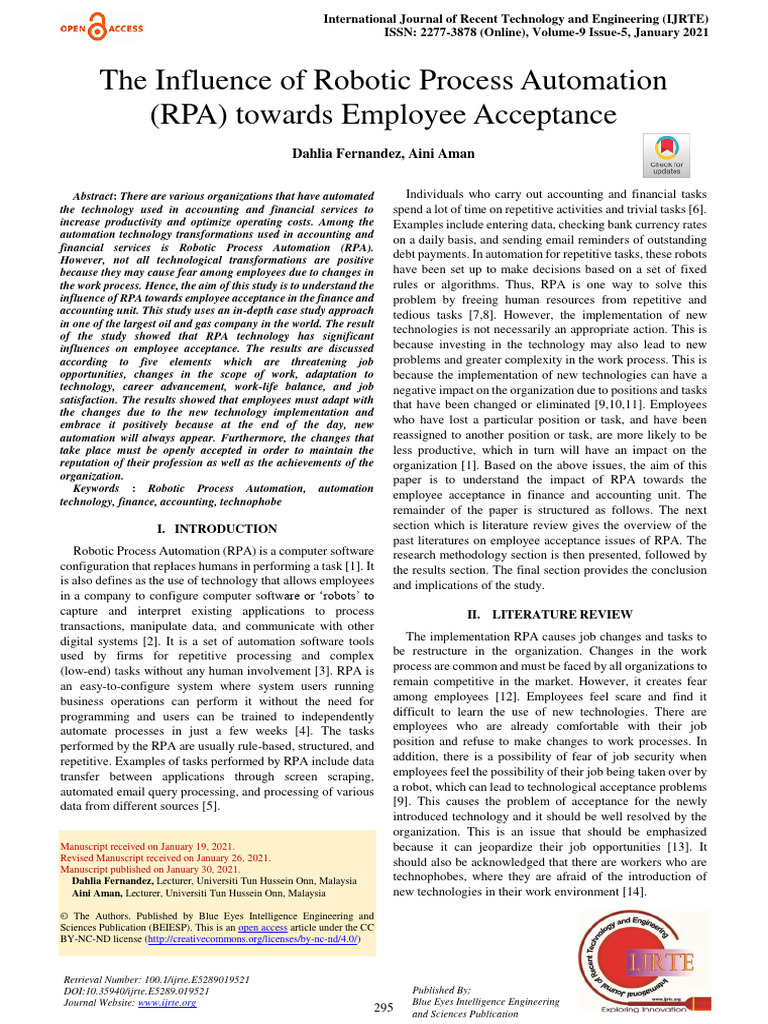 Article 2 RPA | PDF | Automation | Economies