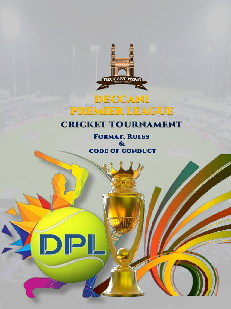 DPL6 Rules & Code of Conduct - 231008 - 203506 | PDF | Bowling (Cricket) | Sports