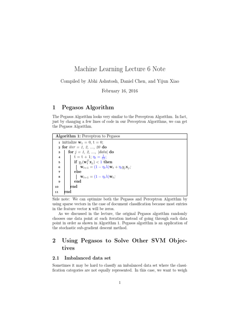 Lecture6 Notes Pdf Cybernetics Statistical Classification