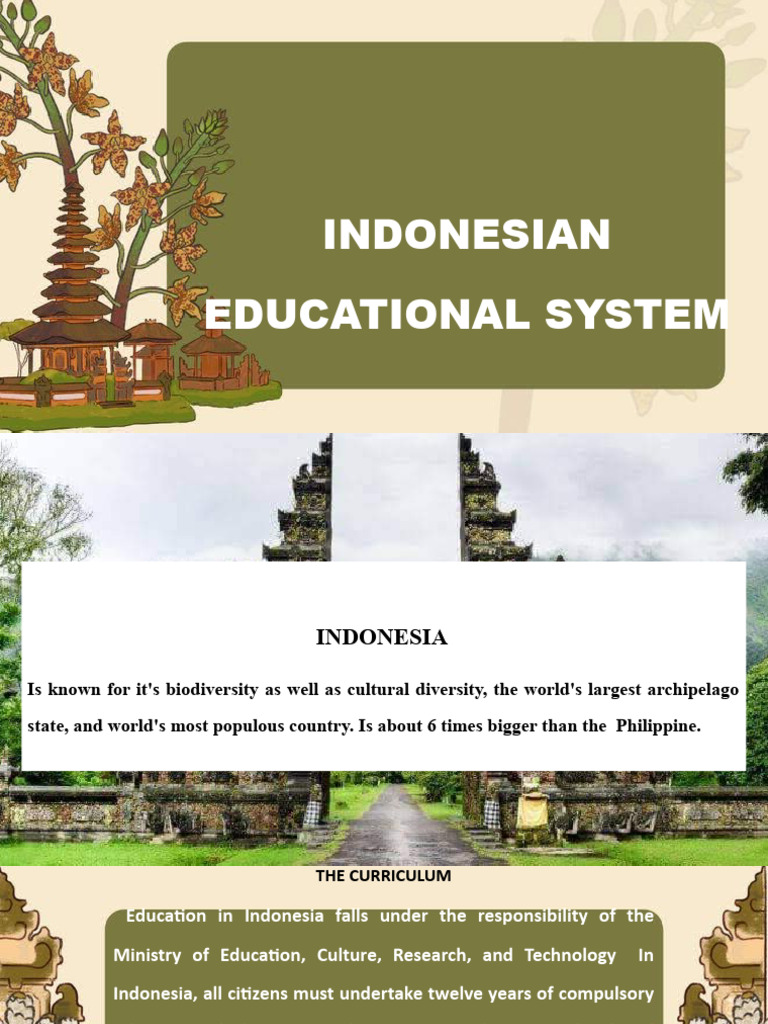 INDONESIAN EDUCATIONAL SYSTEM | PDF