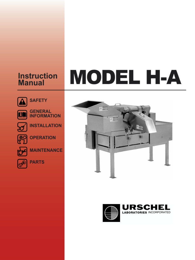 Urschel model H L1886_MANUAL_ENGLISH_MHA_ADNDM_L2124 | PDF | Safety ...