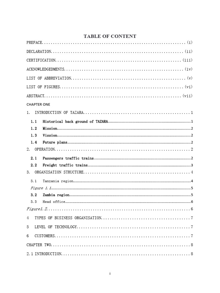 TAZARA Organization Structure Overview | PDF | Theory | Tanzania
