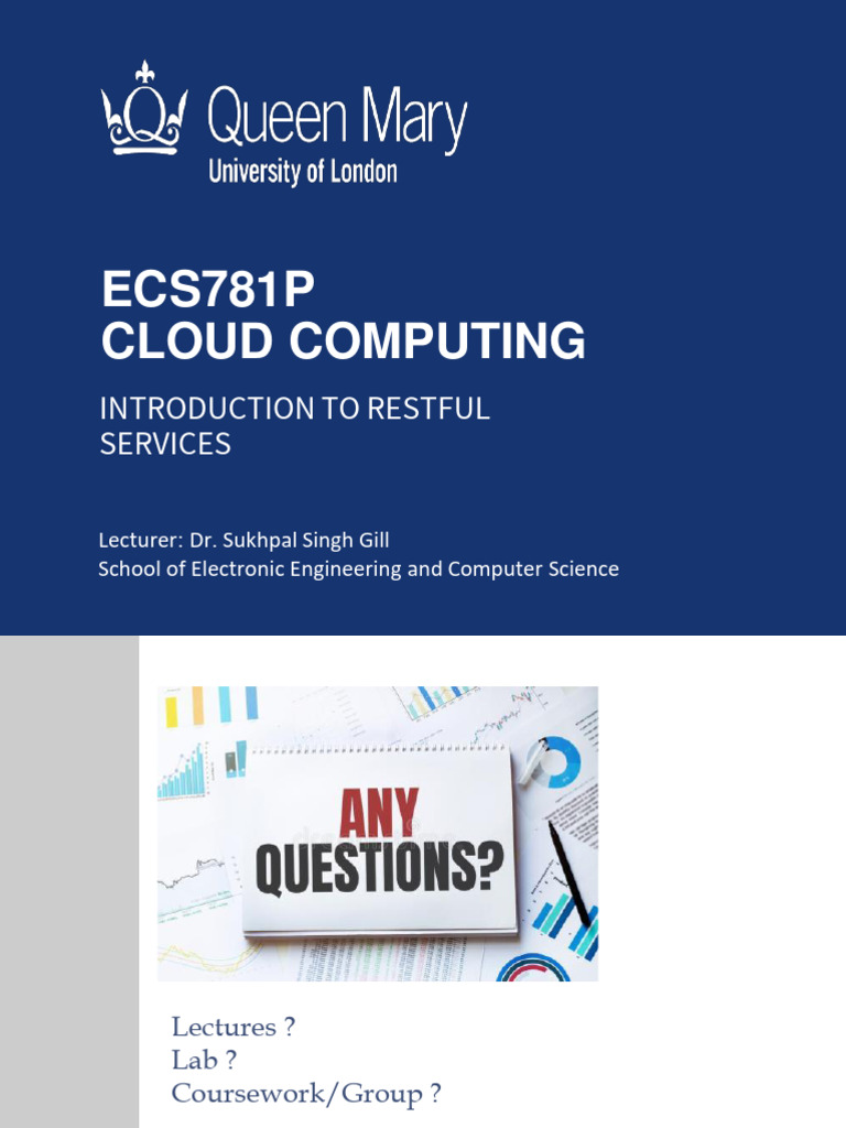 Ecs781p 4 Rest | PDF | Representational State Transfer | Soap