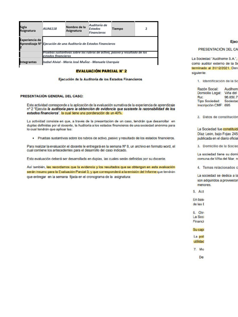 Prueba Auditoria Estado Financiero | PDF | Depreciación | Bancos Prueba Auditoria Estado Financiero | PDF | Depreciación | Bancos