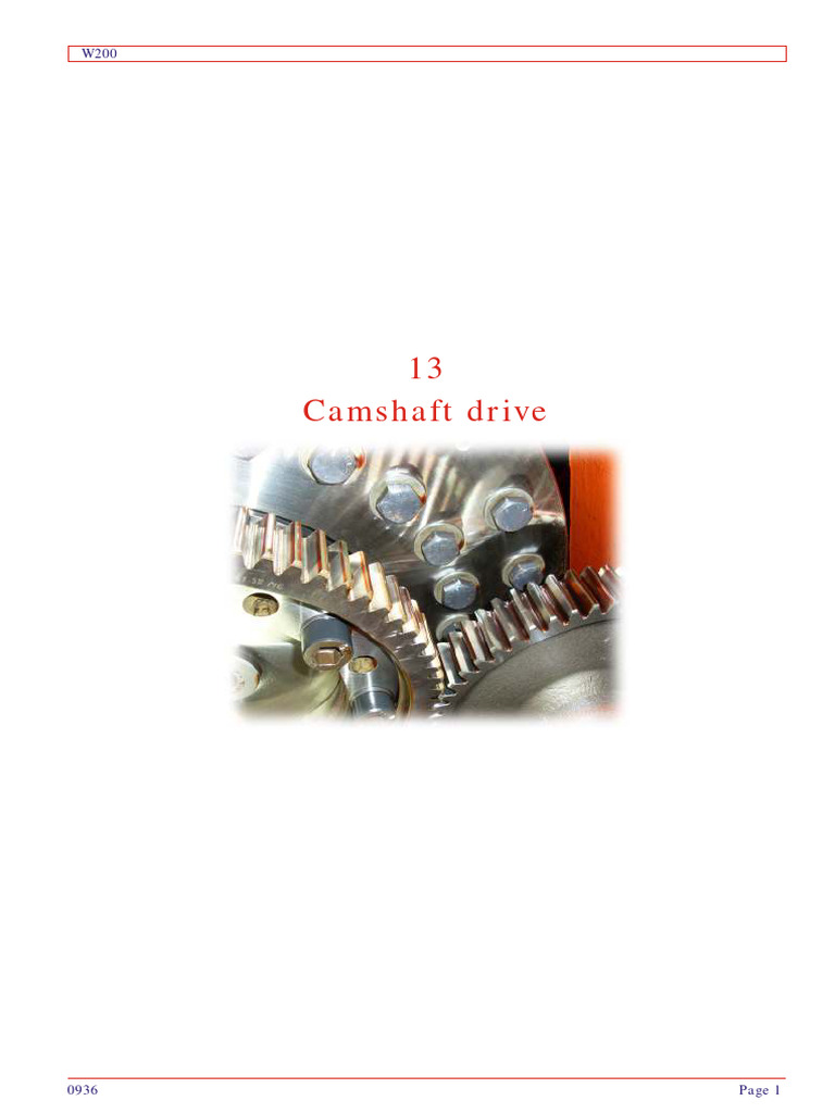 Chapter 13 - Camshaft Drive | Download Free PDF | Engines | Machines
