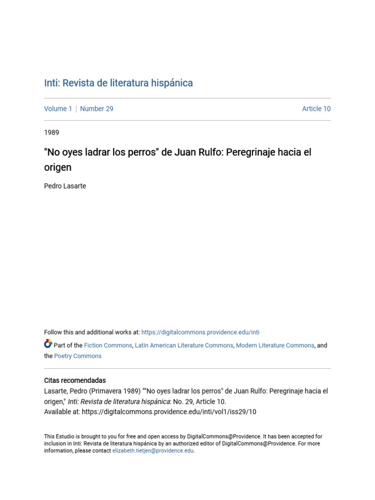 No Oyes Ladrar Los Perros | Descargar gratis PDF | México | Renacimiento