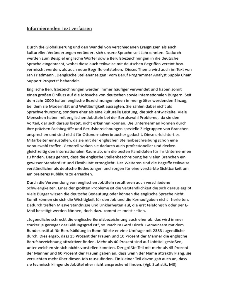 Informierenden Text Verfassen de | PDF