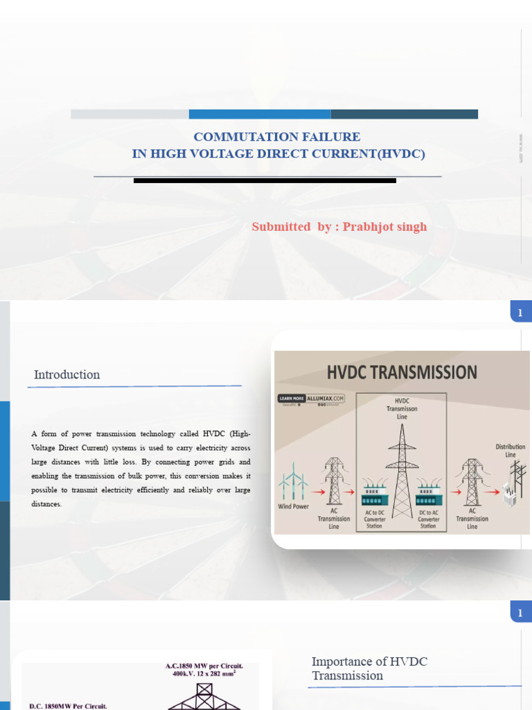 CF in HVDC | PDF | High Voltage Direct Current | Electric Power Transmission