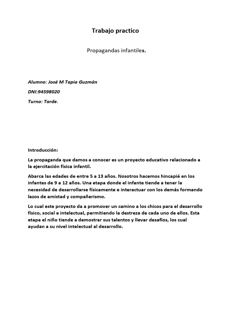Trabajo Practico | PDF | Deportes | Asociación de Futbol