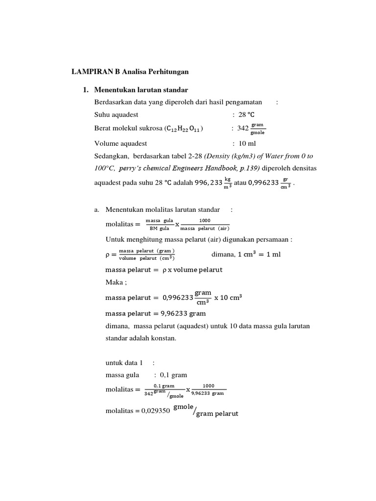 Lampiran Perhitungan Mixing Time | PDF