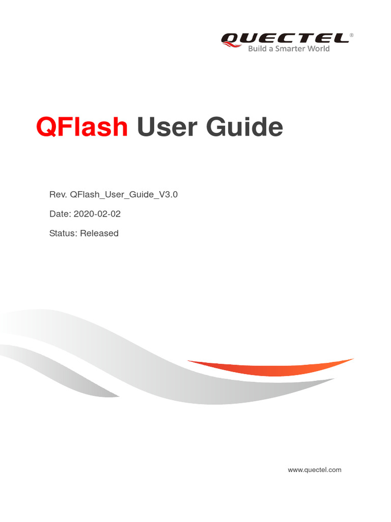 Quectel QFlash User Guide V3.0 | PDF | Computer File | Adobe Flash