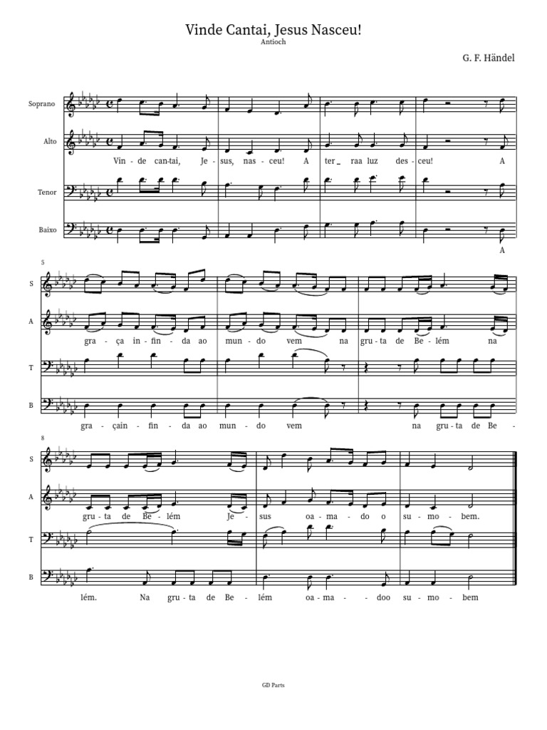 Vinde Cantai, Jesus Nasceu! | PDF
