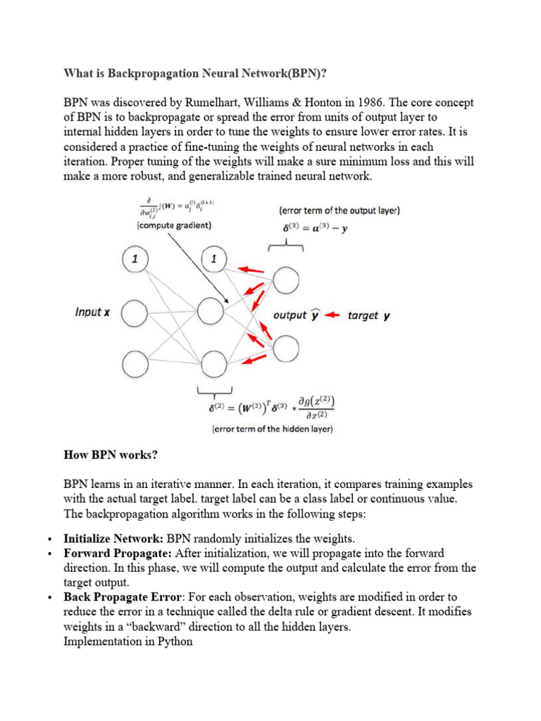 Backpropagation | PDF | Artificial Neural Network | Learning