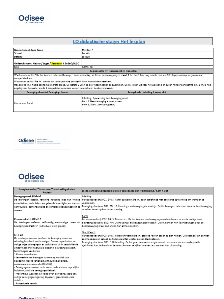 2 Bijlage X Crawl Les2 | PDF