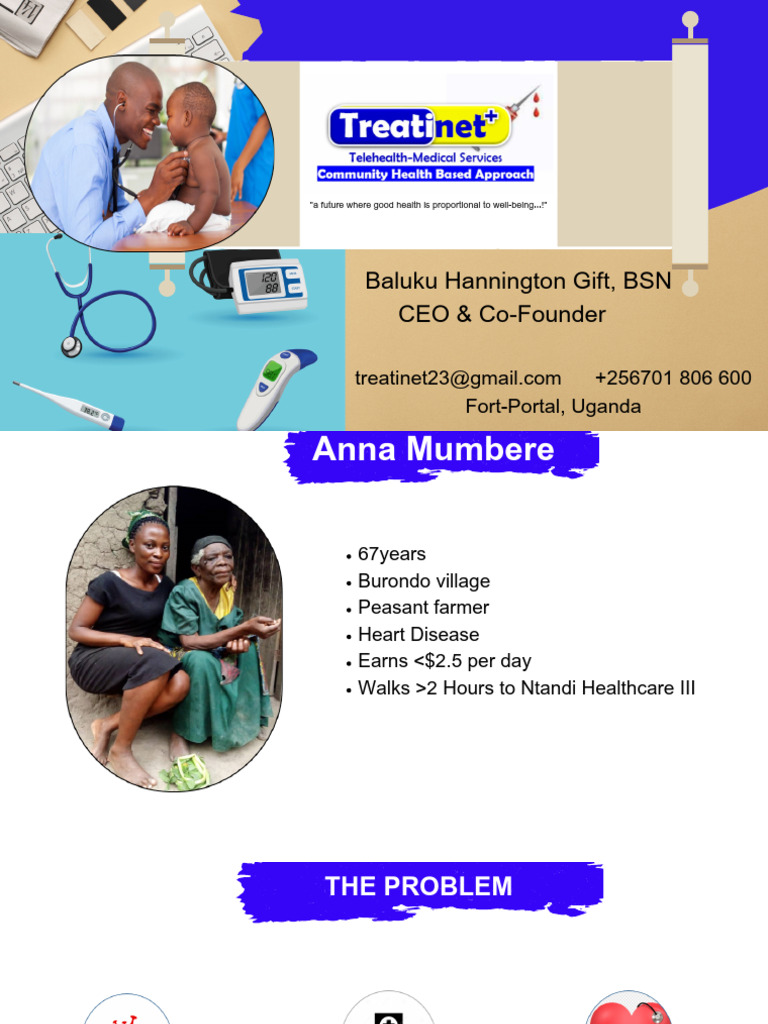 Treatinet Pitch Deck Presentation | PDF | Nursing | Public Services