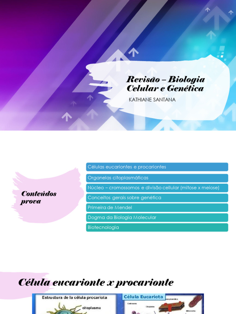 Biologia Celular e Genetica | PDF | Dominância (genética) | Cromossomo