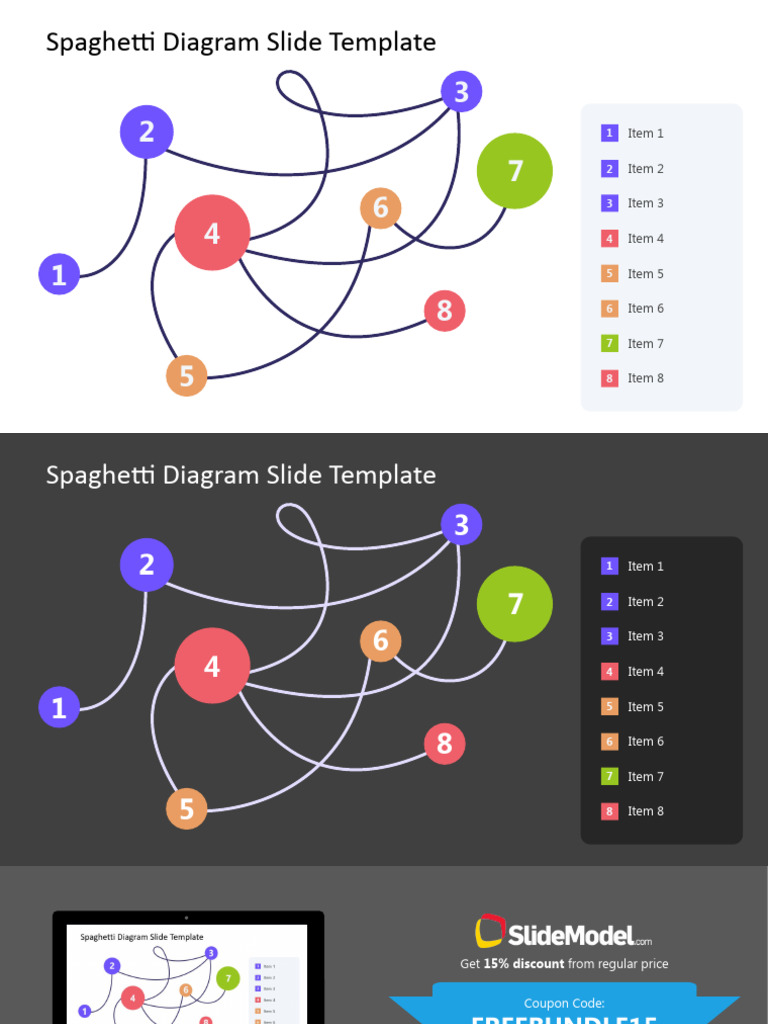 FF0472 01 Spaghetti Diagram Slide Template 16x9 1 | PDF