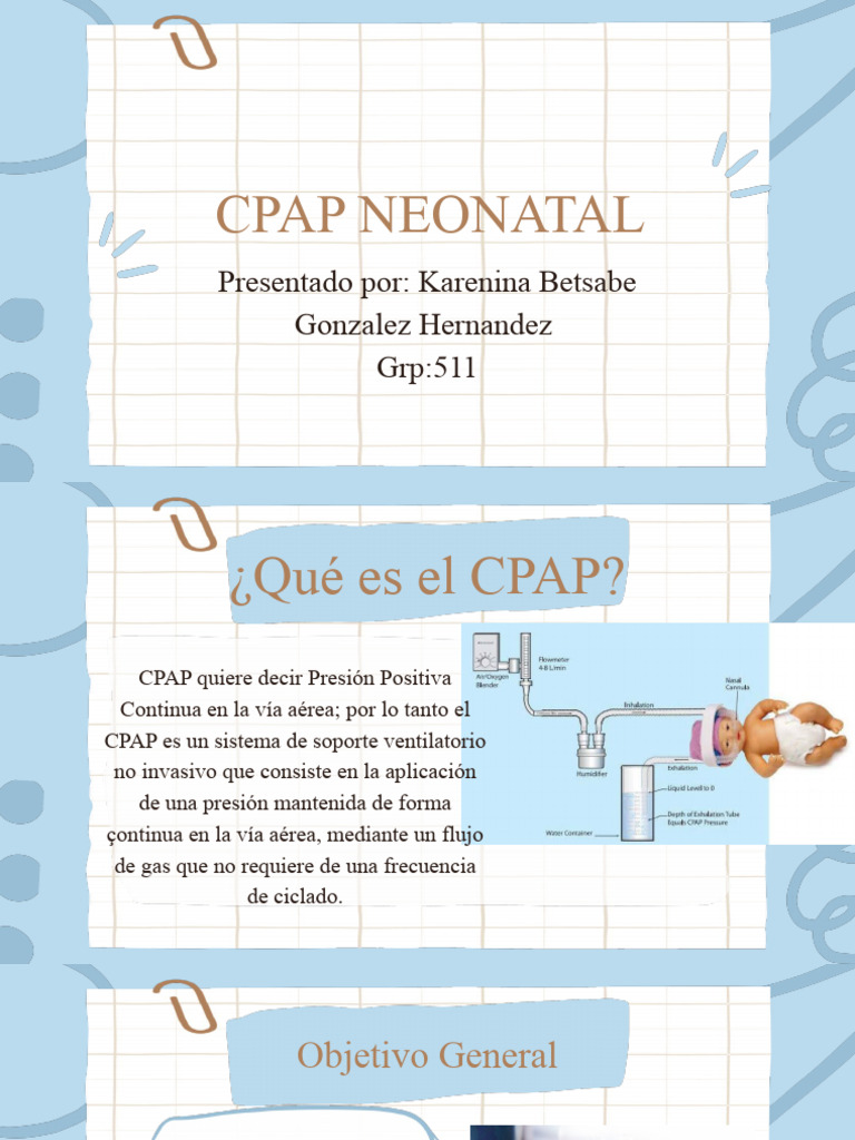 CPAP Neonatal | PDF | Enfermedades y trastornos | Especialidades Medicas