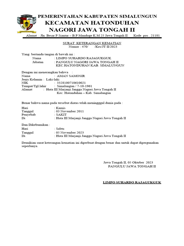 SUKET - MATI - Aman Samosir | PDF