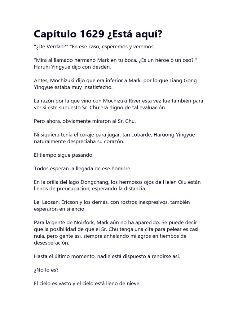 Capítulo 1629 | PDF