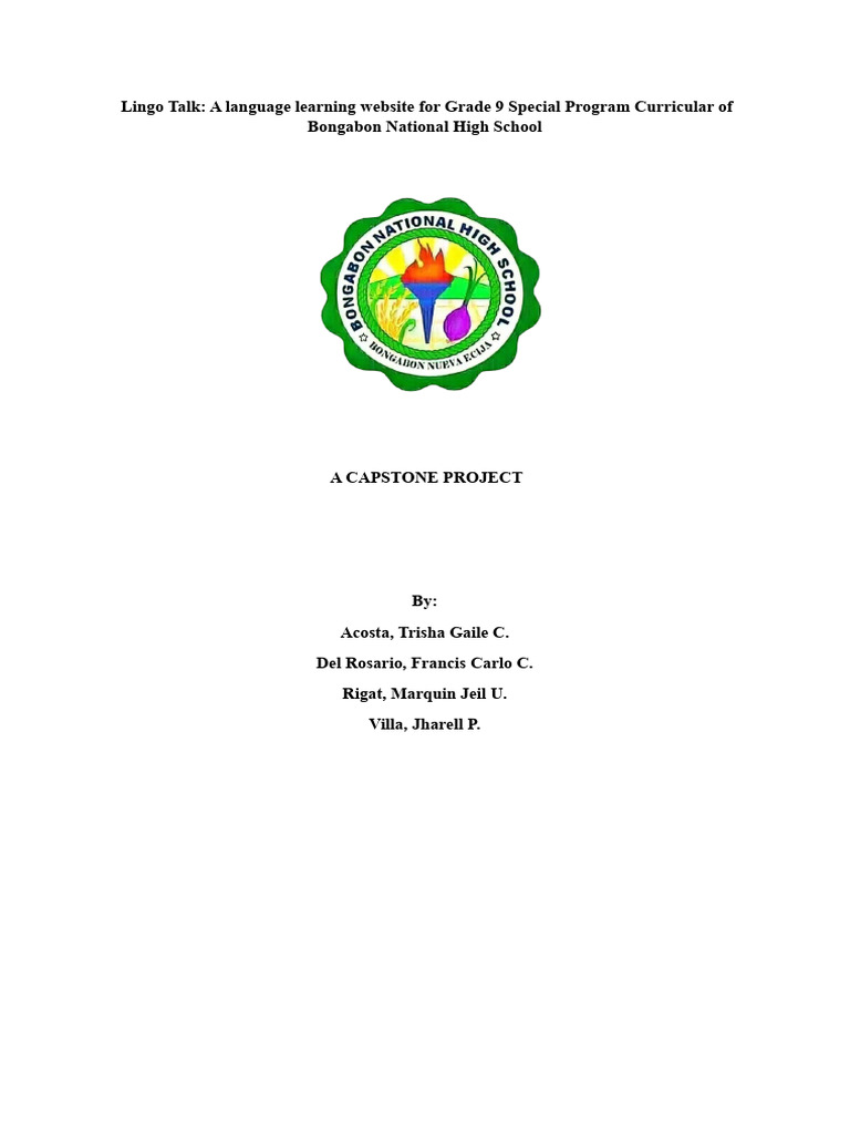 Lingo Talk Manuscript Original File Pdf Second Language Acquisition Language Education 