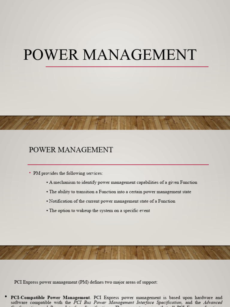 Power Management - PPT | PDF | Computer Networking | Telecommunications