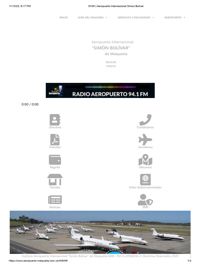 SVMI - Aeropuerto Internacional Simon Bolivar | PDF | Aviación ...