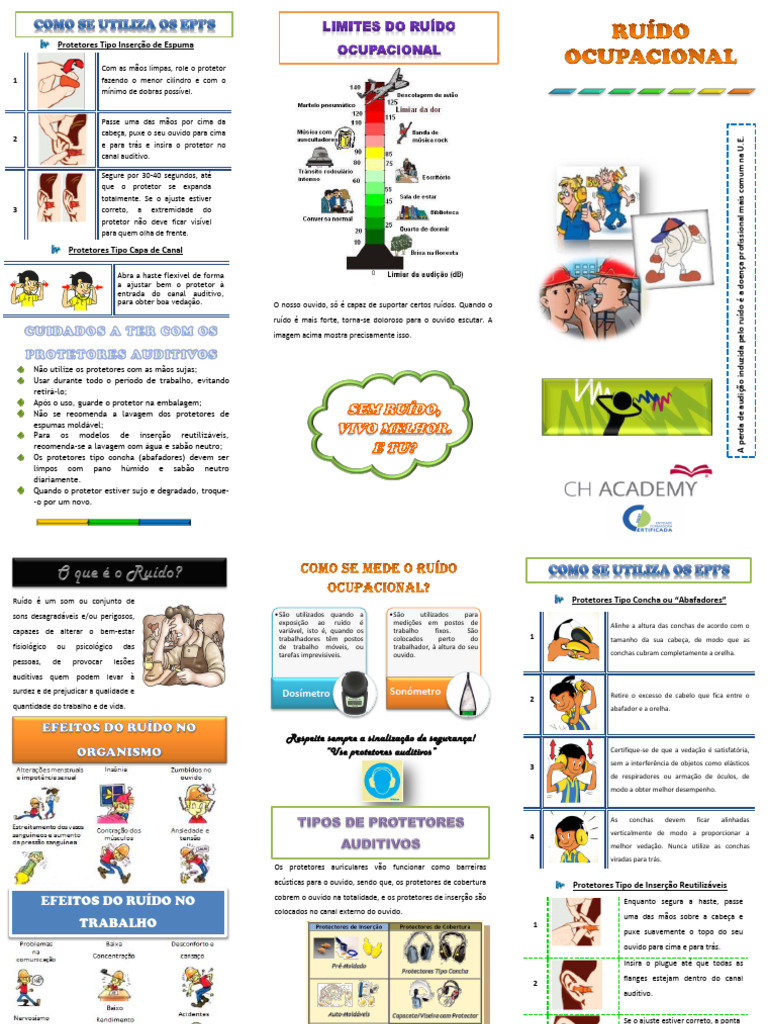Folheto Ruido. | PDF | Orelha | Audiologia
