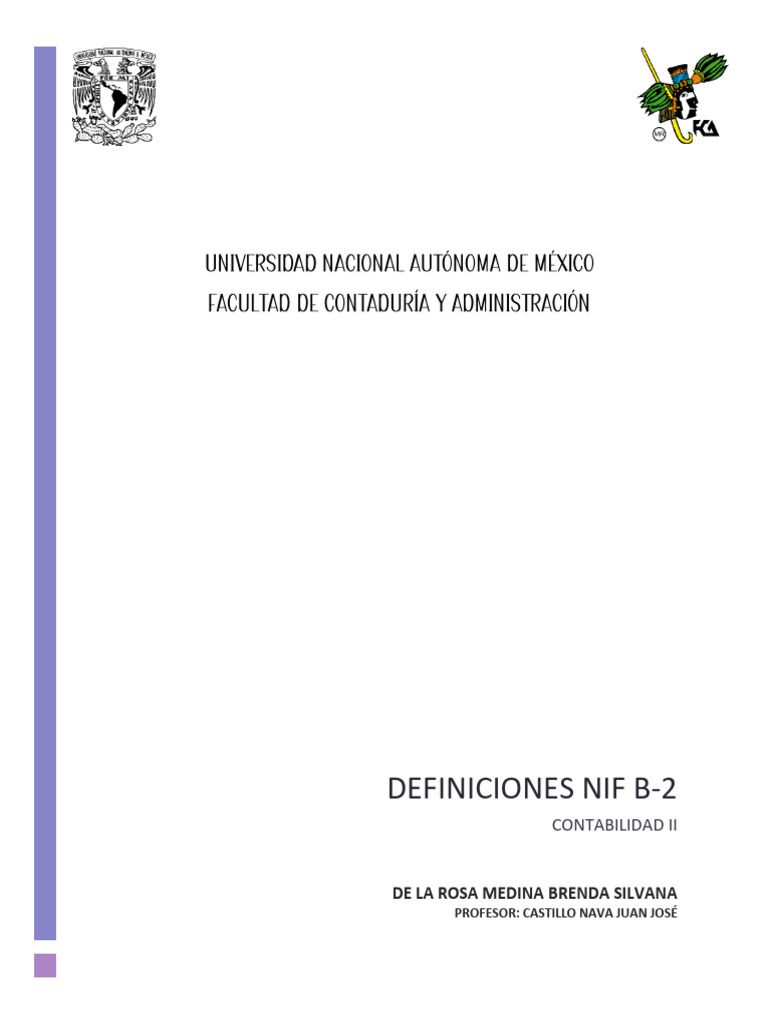 Definiciones NIF B2 | PDF | Efectivo | Moneda