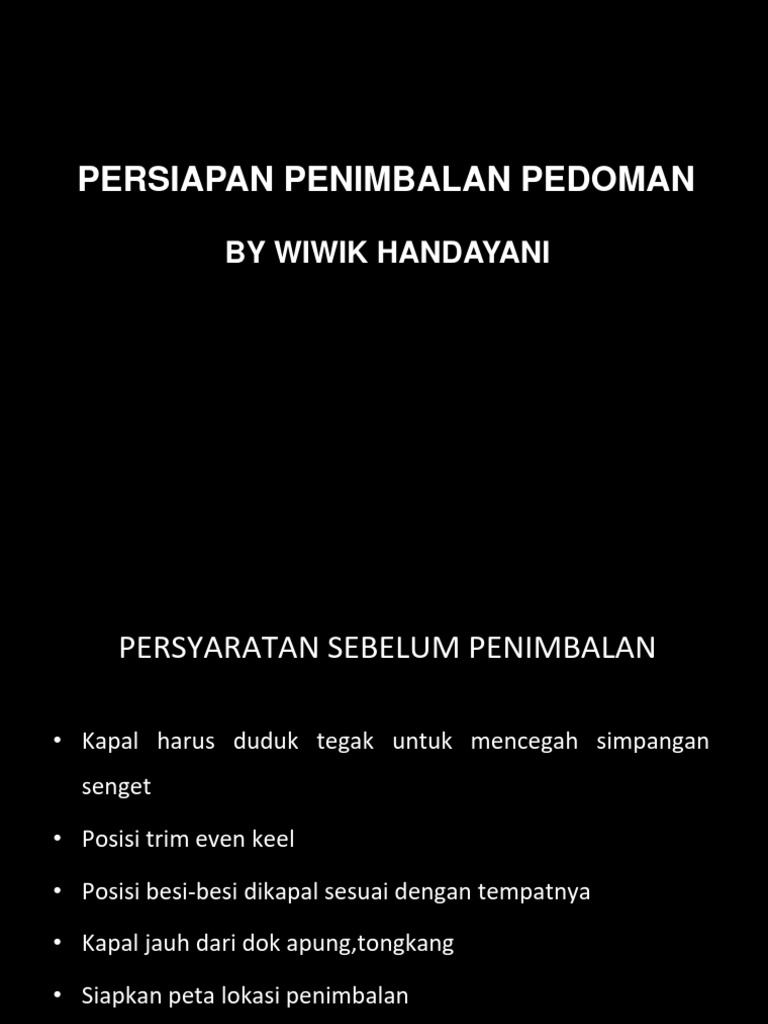 9.persiapan Penimbalan Pedoman | PDF