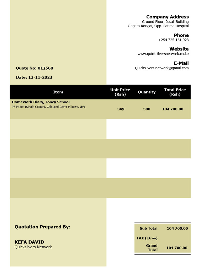 Homework Diary Quotation - Joncy School | PDF
