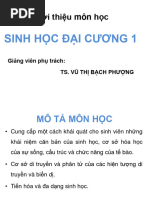 Bio00001 - Sinh Hoc Dai Cuong 1 | PDF