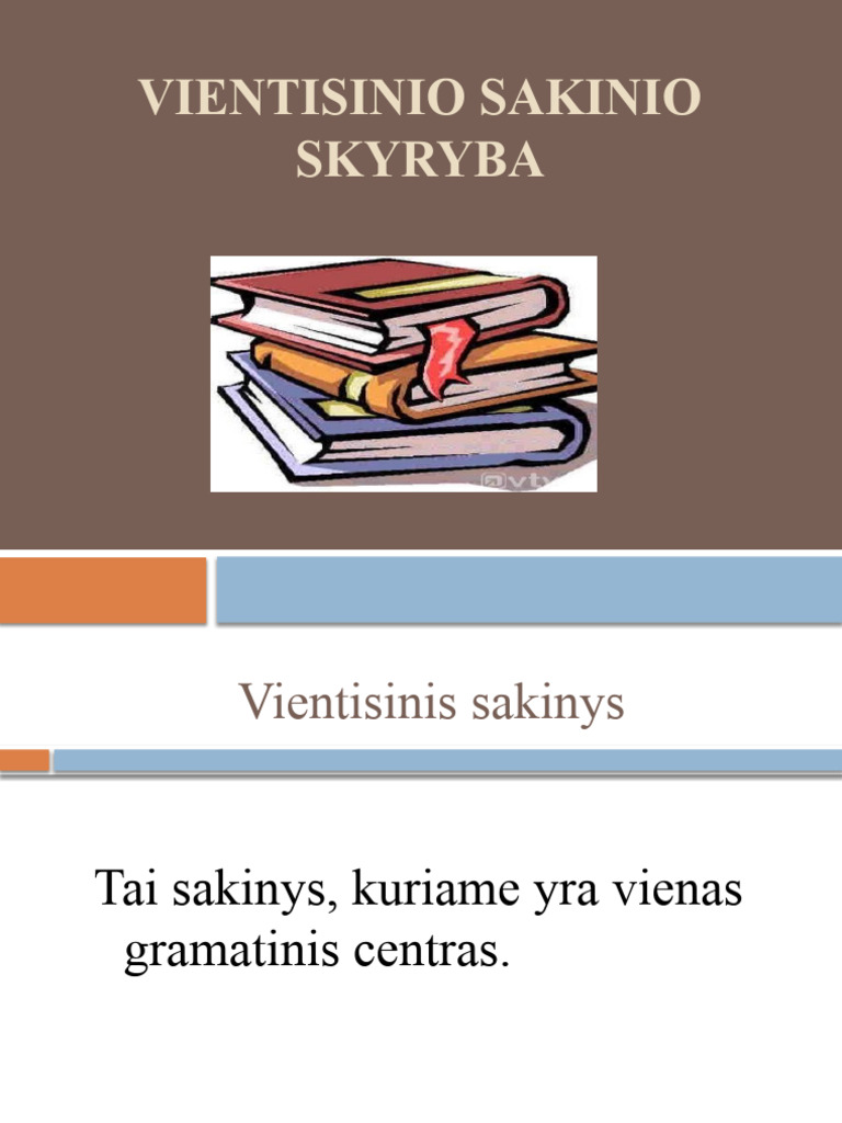 Vientisinio Sakinio Skyryba | PDF