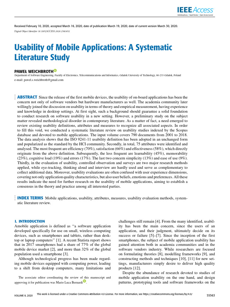 Usability Study of Mobile Apps | PDF | Usability | Methodology