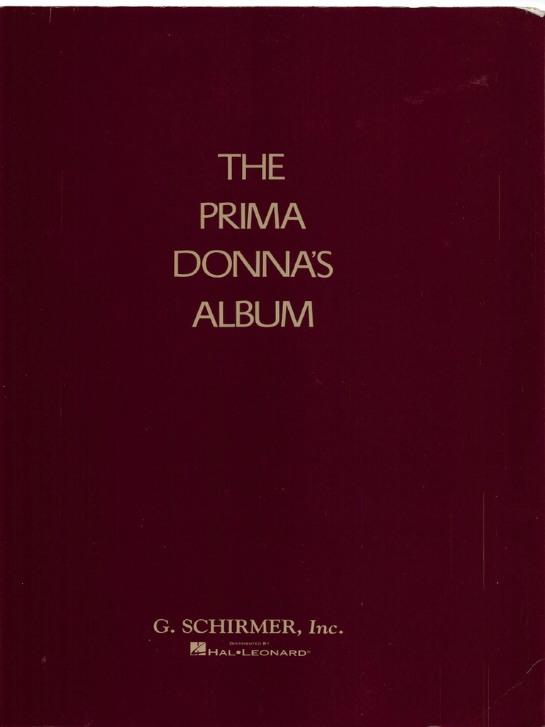 The Prima Donna's Album | PDF
