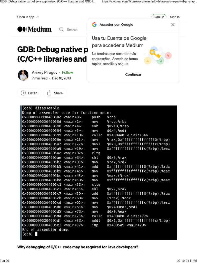GDB Debugging for Java Native Libraries | PDF | Integrated Development ...